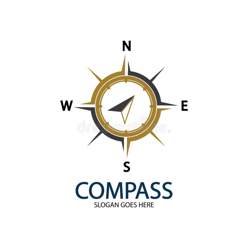 Creative Compass Concept Logo Design Template Stock Vector ...