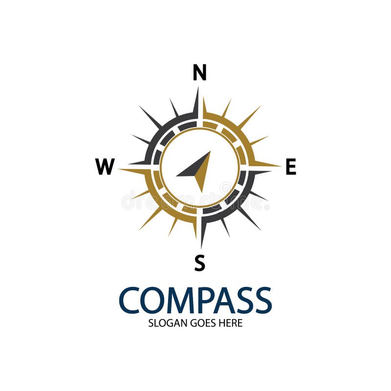 Creative Compass Concept Logo Design Template Stock Vector ...