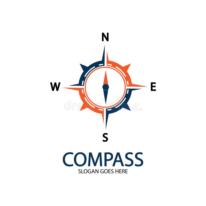 Creative Compass Concept Logo Design Template Stock Vector ...