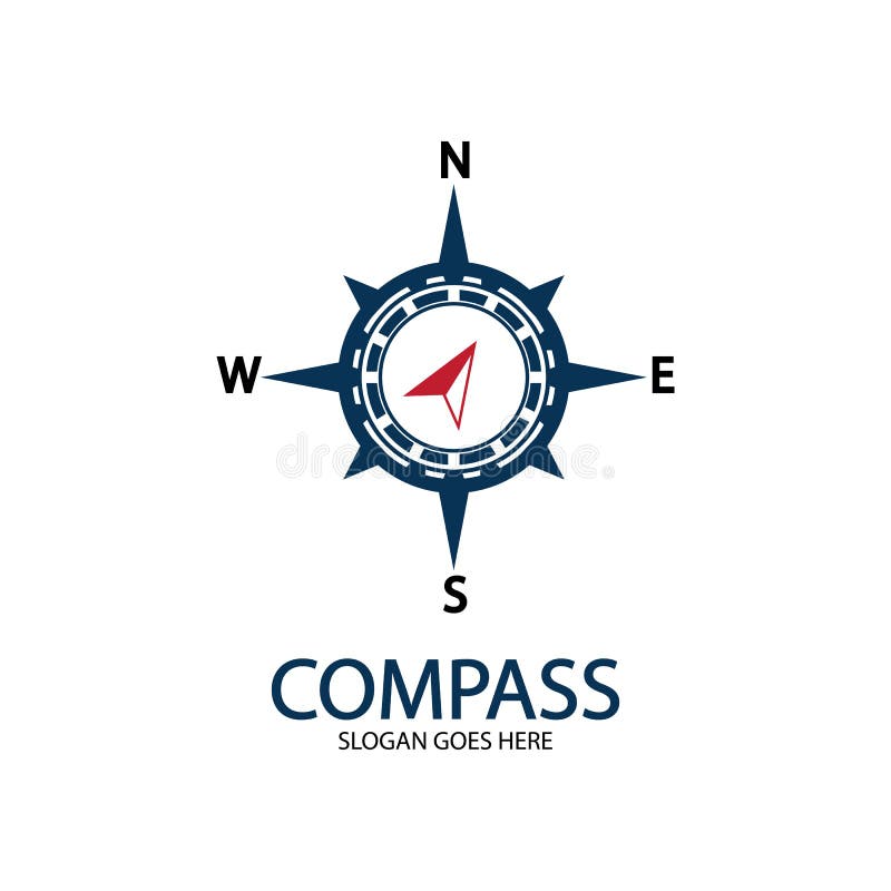 Creative Compass Concept Logo Design Template Stock Vector ...