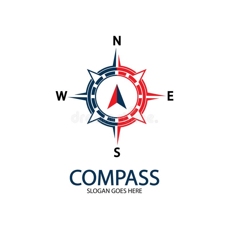 Creative Compass Concept Logo Design Template Stock Vector ...