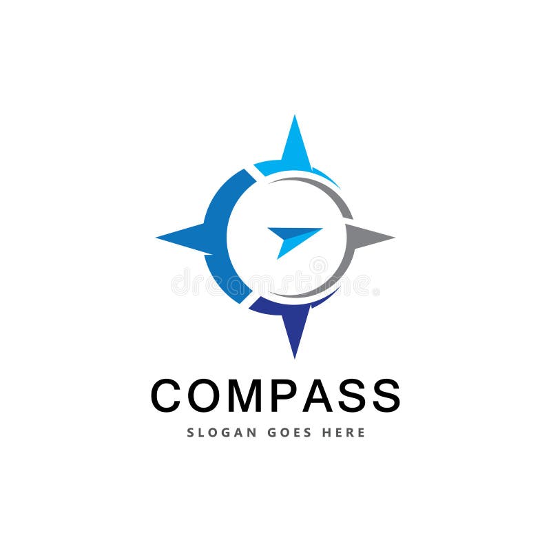 Creative Compass Concept Logo Design Template Stock Vector ...