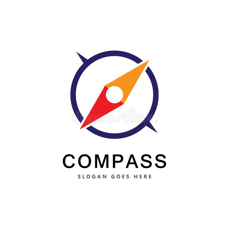 Creative Compass Concept Logo Design Template. Stock Vector ...
