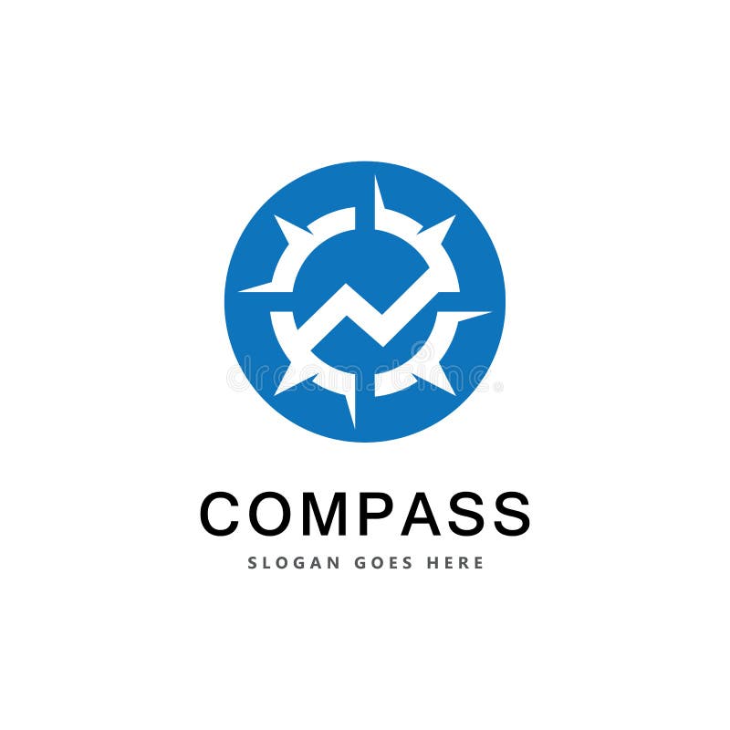 Creative Compass Concept Logo Design Template Stock Vector ...