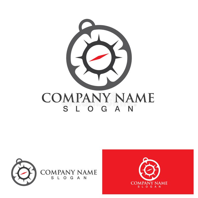 Creative Compass Concept Logo Design Template Stock Vector ...
