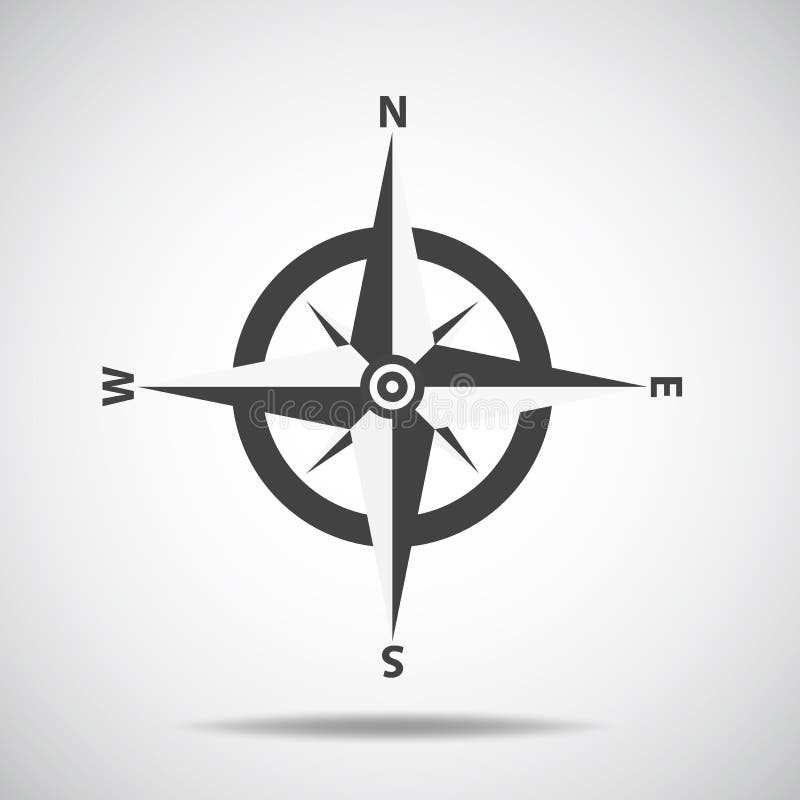 Compass Icon Vector Simple Design Stock Vector - Illustration of vector ...