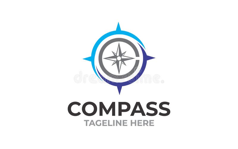 Creative Compass Logo Vector Design Stock Vector - Illustration of ...