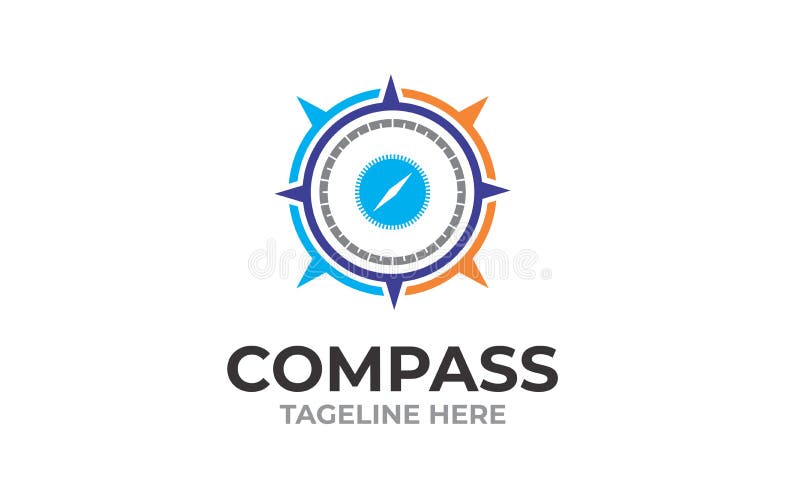 Creative Compass Logo Vector Design Stock Vector - Illustration of ...