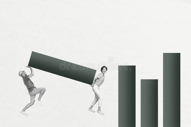 Creative Composite Photo Illustration Collage of Happy Funny People ...