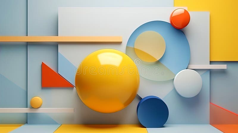 Creative Composition with Abstract Forms and Geometric Transitions ...