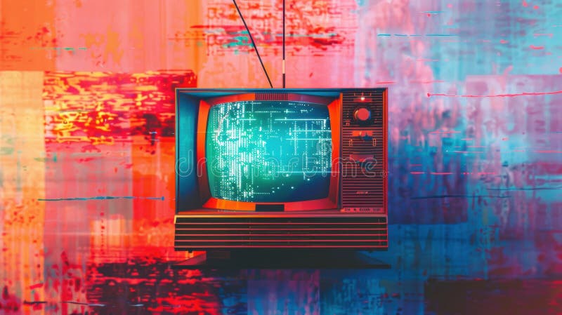 Fusion of Analog and Digital Eras: TV Static and Digital Glitch ...