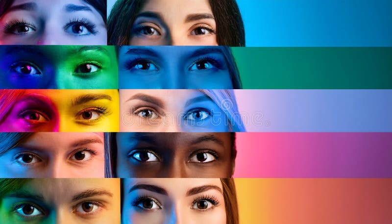 Colorful Diversity of Human Eyes Reflecting Multicultural ...