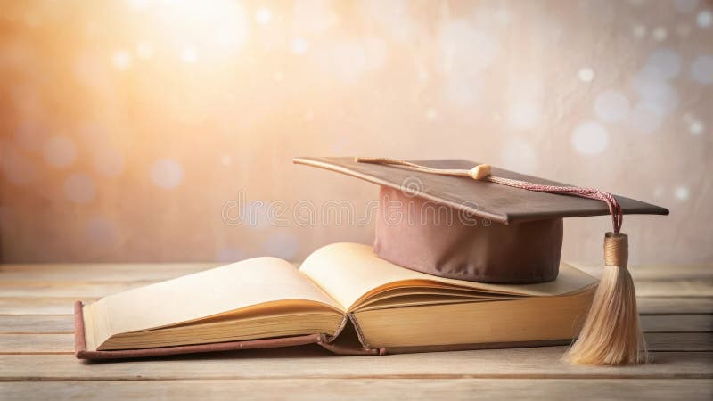 A Graduation Cap Rests upon an Open Book, Symbolizing the Pursuit of ...
