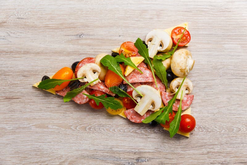 Creative Composition of Ingredients Stock Image - Image of form, piece ...