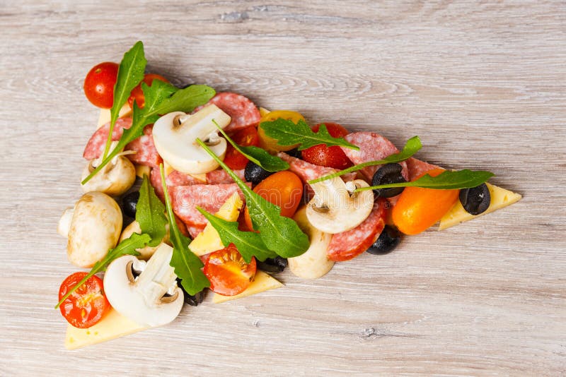 Creative Composition of Ingredients Stock Photo - Image of arugula ...