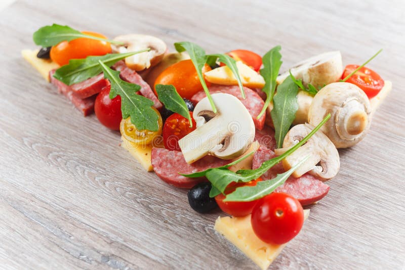 Creative Composition of Ingredients Stock Photo - Image of meal ...