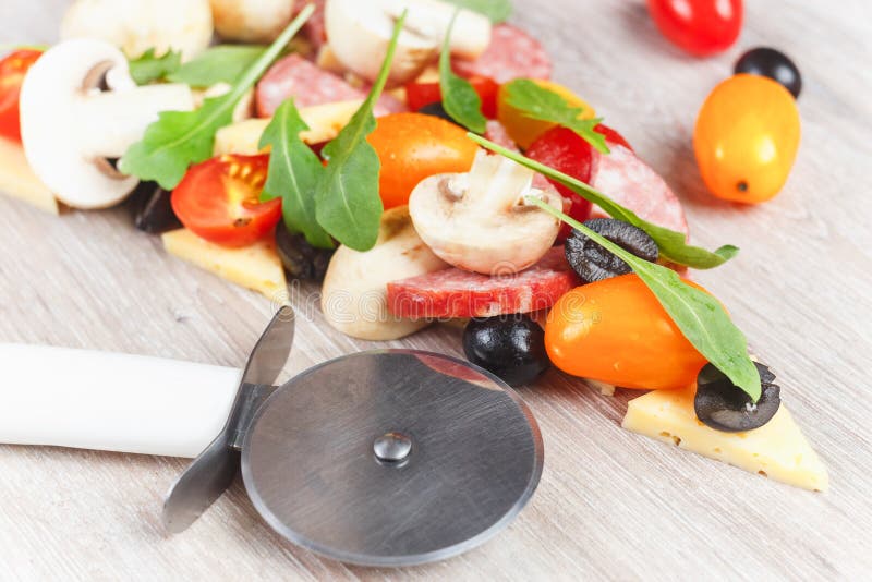 Creative Composition of Ingredients Stock Image - Image of dinner ...