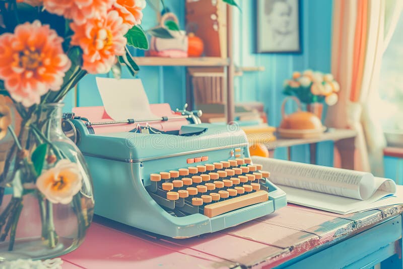 Creative Composition with Retro Type Stock Photo - Image of ...