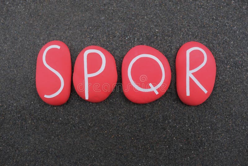 SPQR, an Abbreviation for Senatus Populusque Romanus, the Senate and ...