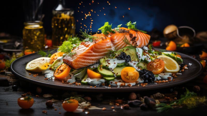 A Creative Composition of Unique Combinations of Dishes, Emphasizing ...