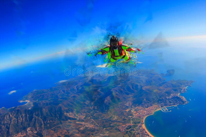 Creative. Computer Graphics Create an Illustration of an Active ...