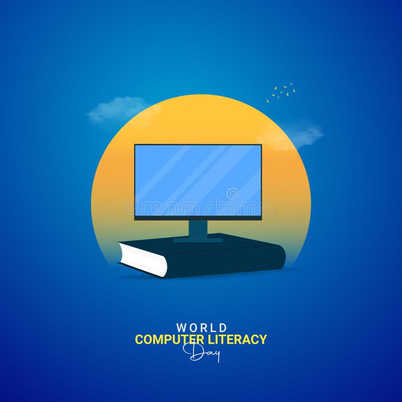 Creative Computer Literacy Day Ads Design. World Computer Literacy Day ...