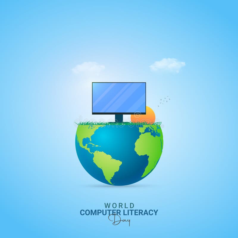 Creative Computer Literacy Day Ads Design. World Computer Literacy Day ...