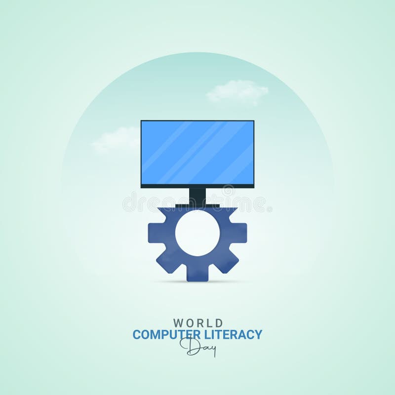 Creative Computer Literacy Day Ads Design. World Computer Literacy Day ...