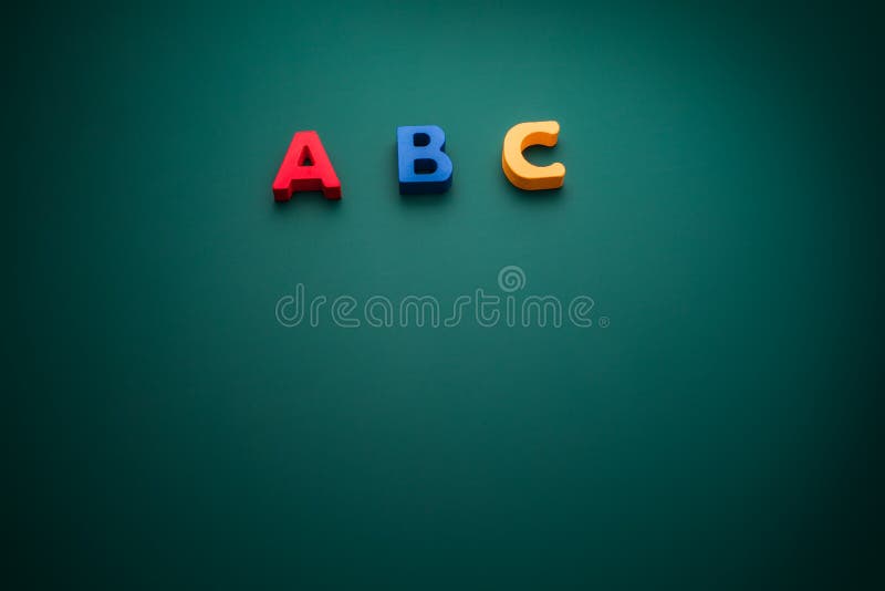 Creative Concept with ABC Alphabet Text, School Theme Stock Photo ...