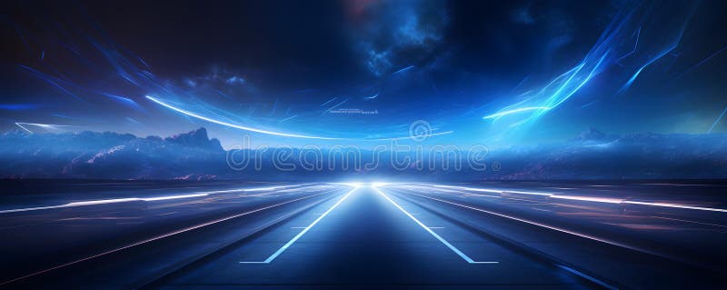 Creative Concept Abstract Space-Themed Road for Artistic Inspiration ...