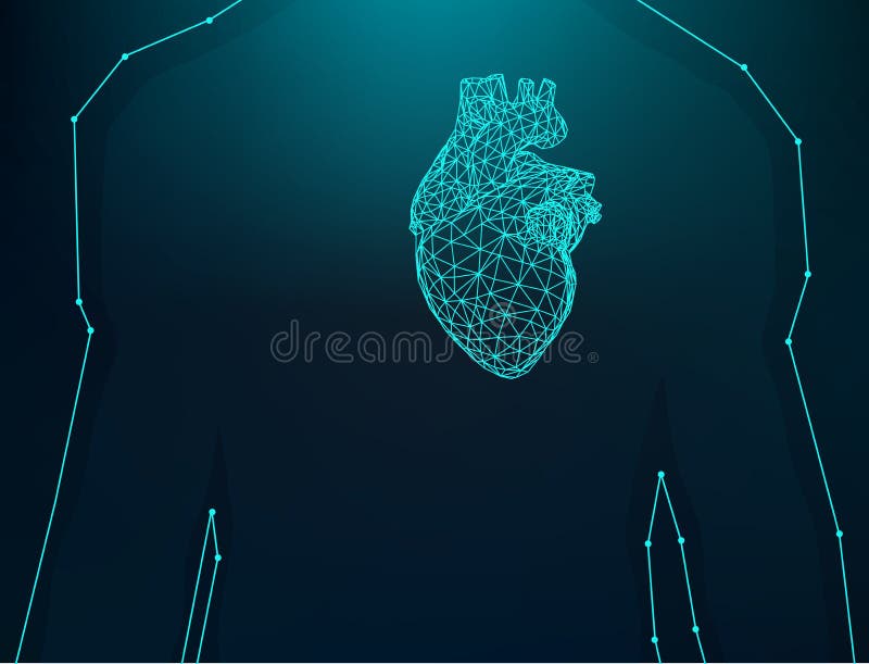 Creative Concept Background of the Human Heart. Vector Illustration Eps ...