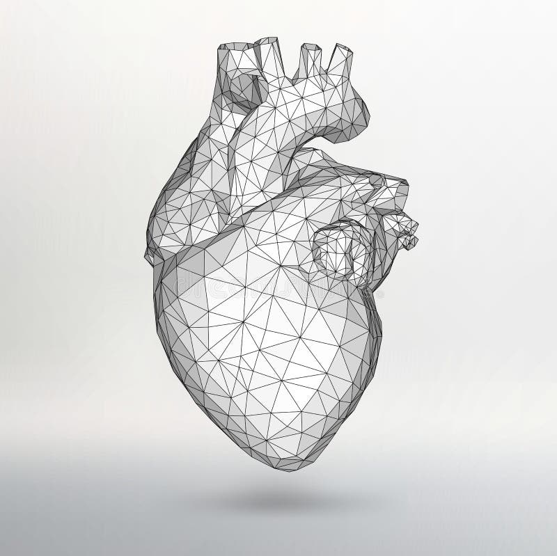 Creative Concept Background of the Human Heart. Vector Illustration Eps ...