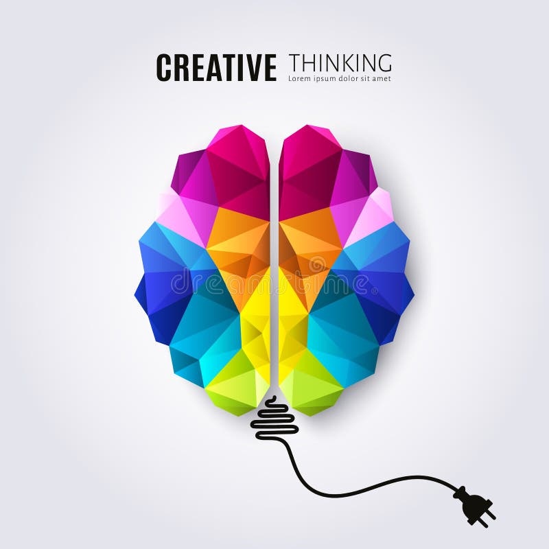 Creative Concept of the Human Brain with Connected Electricity Wire ...