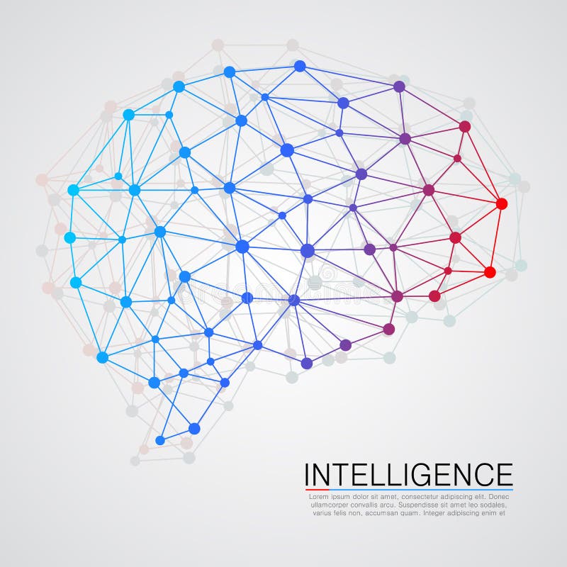 Artificial Intelligence AI Vector Logo. Artificial Human Brain. Artificial Intelligence and ...