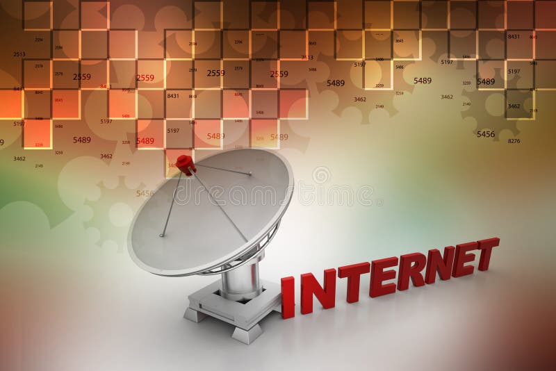 Creative Concept Icon of Satellite Dish for Wi-fi Signal Stock ...