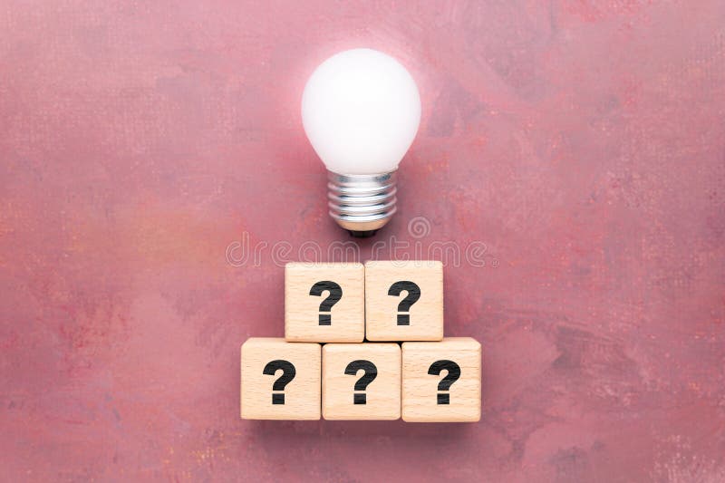 Problem-solving, Great Ideas Begin with Good Questions Stock Image ...