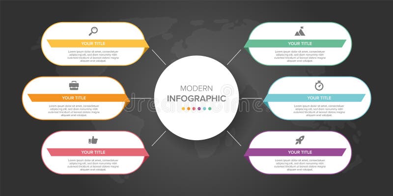 Creative Concept for Infographic Element Vector 6 Options, Steps, List ...