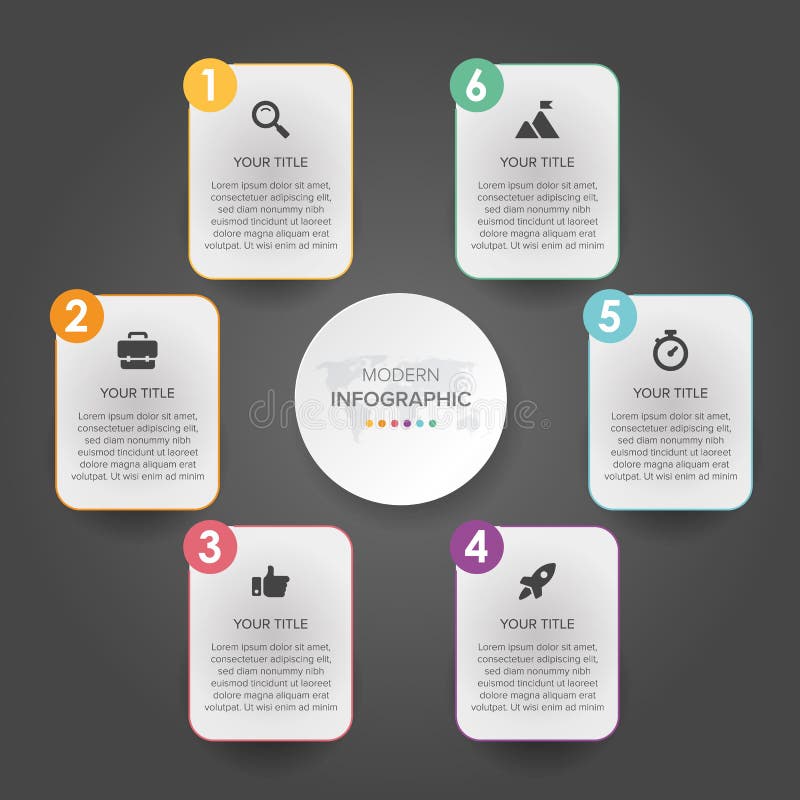 Creative Concept for Infographic Element Vector 6 Options, Steps, List ...