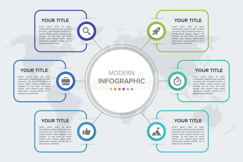 Creative Concept for Infographic Element Vector 6 Options, Steps, List ...