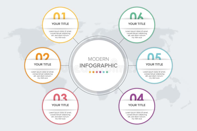 Creative Concept for Infographic Element Vector 6 Options, Steps, List ...
