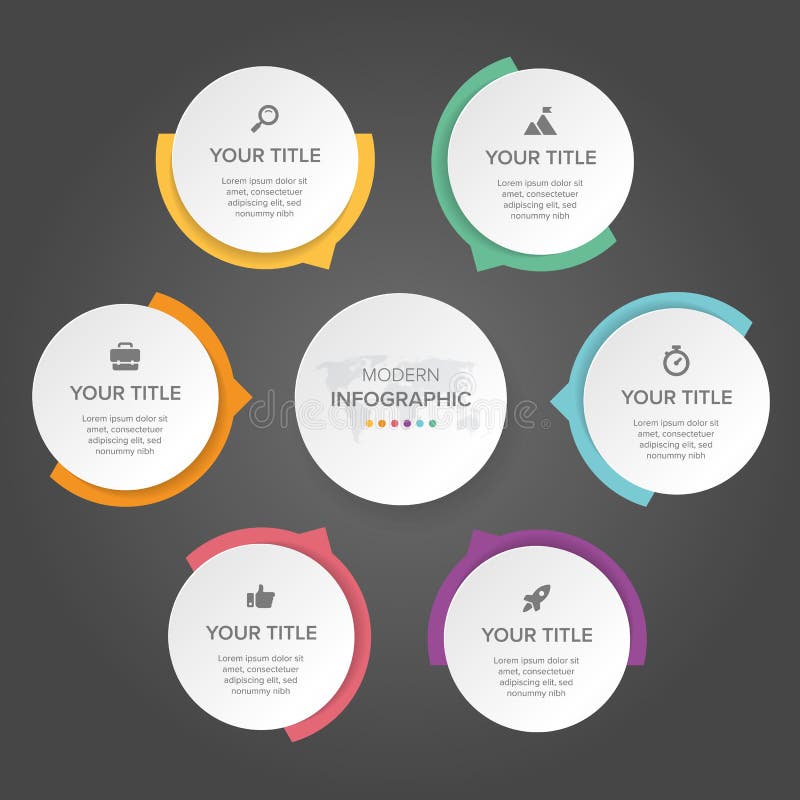 Creative Concept for Infographic Element Vector 6 Options, Steps, List ...