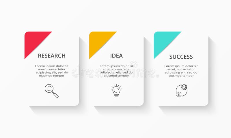 Creative Concept for Infographic with 3 Steps, Options, Parts or ...