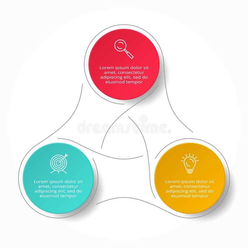 Creative Concept for Infographic with 3 Steps, Options, Parts or ...