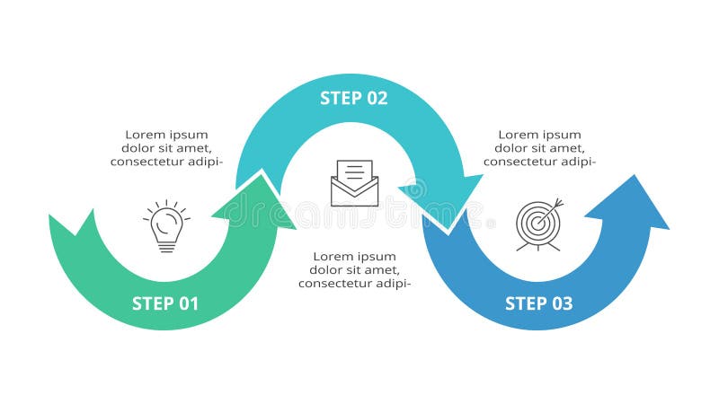 Creative Concept for Infographic with 3 Steps, Options, Parts or ...