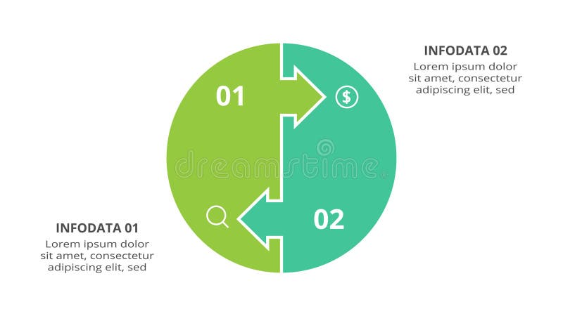 Creative Concept for Infographic with 2 Steps, Options, Parts or ...