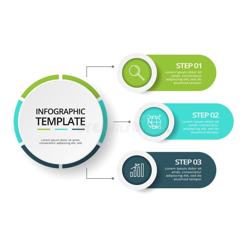 Creative Concept for Infographic with 3 Steps, Options, Parts or ...