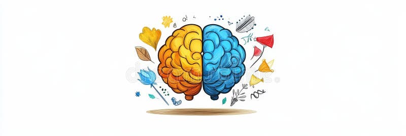 Creative Concept of Left and Right Brain Hemisphere. Logic and ...