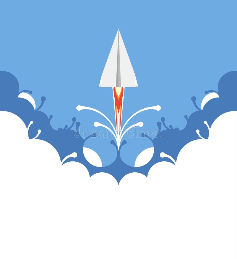 Creative Concept, Paper Plane Flying, Vector Template Design Stock ...