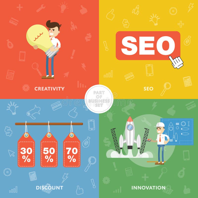 Creative Concept of Sales Vector Banner Stock Vector - Illustration of ...