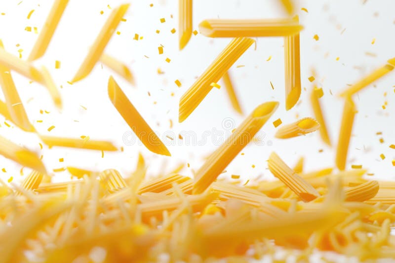 A Creative Concept Showing Pasta Falling from the Sky Stock Image ...